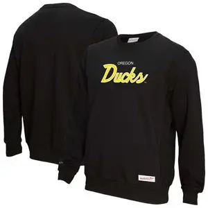 Mitchell & Ness Oregon Ducks Elite Script Pullover Sweatshirt