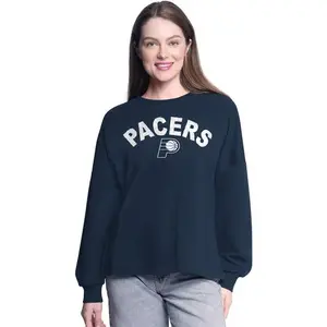 G-III 4HER BY CARL BANKS Indiana Pacers Athletic Pullover Sweatshirt - Navy
