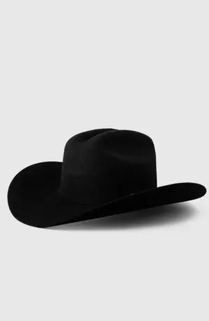 MANELA The Maverick Premier Wool Cowboy Hat Black