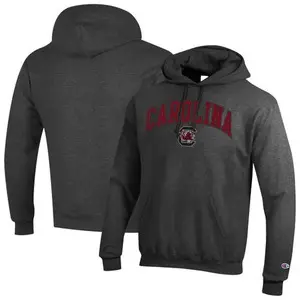 Champion South Carolina Gamecocks Arch Over Logo Pullover Hoodie - Charcoal