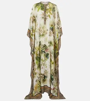 Elie Saab Savannah Printed Chiffon Kaftan - Multicoloured
