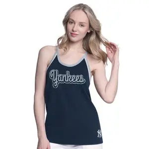 G-III 4HER BY CARL BANKS Curveball Racerback Tank Top - Navy