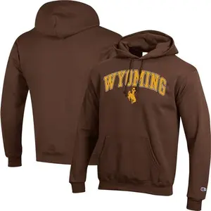 Champion Wyoming Cowboys Arch Over Logo Pullover Hoodie