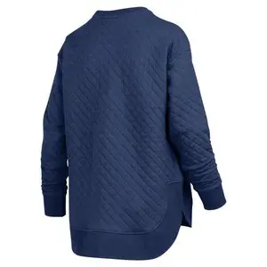 PRESSBOX West Virginia Mountaineers Quilted Long Sleeve Pullover Sweatshirt