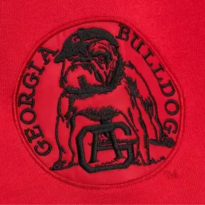 Mitchell & Ness Grey Heather Georgia Bulldogs Throwback Allover 4.0 Pullover Sweatshirt