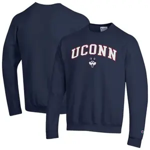 Champion Uconn Huskies Arch Over Logo Pullover Sweatshirt