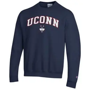 Champion Uconn Huskies Arch Over Logo Pullover Sweatshirt