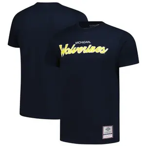 Mitchell & Ness Michigan Wolverines Elite Script T-shirt