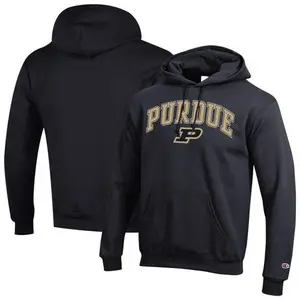 Champion Purdue Boilermakers Arched Logo Fleece Pullover Hoodie