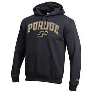 Champion Purdue Boilermakers Arched Logo Fleece Pullover Hoodie