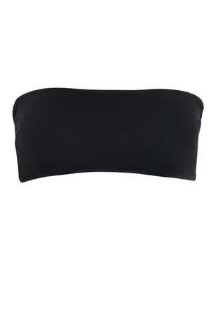 SAUIPE Giovanna Bandeau Bikini Top - Black