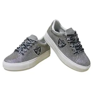 CUCE Las Vegas Raiders Team Color Crystal Sneakers