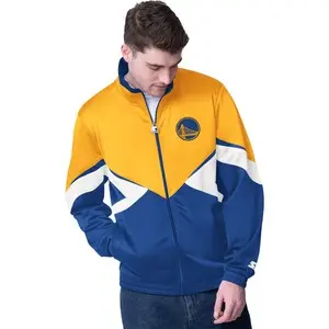 STARTER Royal En State Warriors Rush Applique Full-zip Track Jacket - Gold