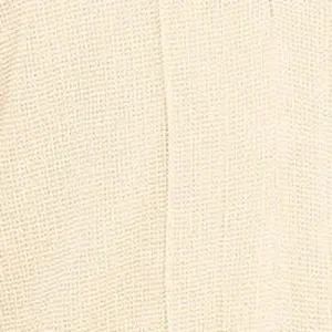 DAI MODA Long Sleeve Zip Neck Knit Top - Cream