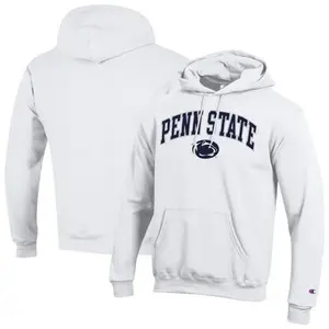 Champion Penn State Nittany Lions Arched Logo Fleece Pullover Hoodie - White