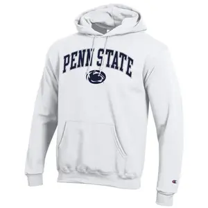 Champion Penn State Nittany Lions Arched Logo Fleece Pullover Hoodie - White