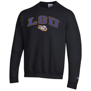 Champion Lsu Tigers Arch Over Logo Pullover Sweatshirt