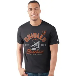 STARTER Baltimore Orioles Prime Time Batter T-shirt - Black