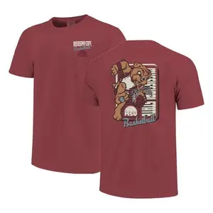 IMAGE ONE Mississippi State Bulldogs Comfort Colors Mascot Dunk T-shirt - Maroon