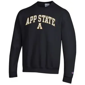 Champion Appalachian State Mountaineers Arch Logo Pullover Sweatshirt - Black