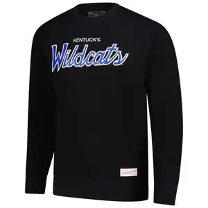 Mitchell & Ness Kentucky Wildcats Elite Script Crewneck Sweatshirt - Black