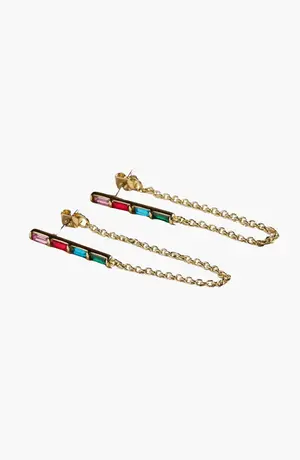 NICKEL & SUEDE Lucia Dangle Earrings - Multicolor