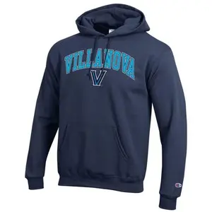 Champion Villanova Wildcats Arched Logo Fleece Pullover Hoodie - Navy