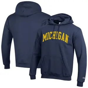 Champion Michigan Wolverines Basic Arch Fleece Pullover Hoodie
