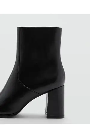 Mango Block Heel Bootie