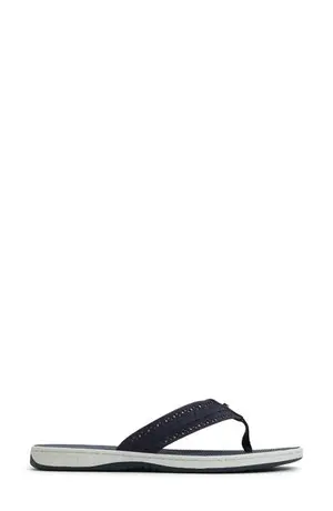 Sperry Seafish 3 Perforated Flip Flop - Navy