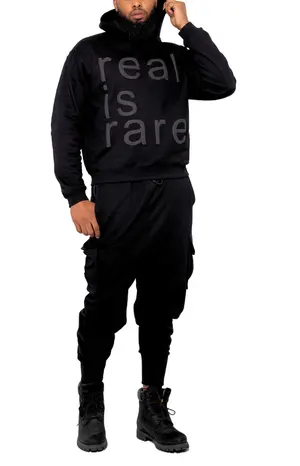 DAI MODA Real Is Rare Fleece Hoodie