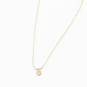 PIP POP Star Of David Pendant Necklace - Gold