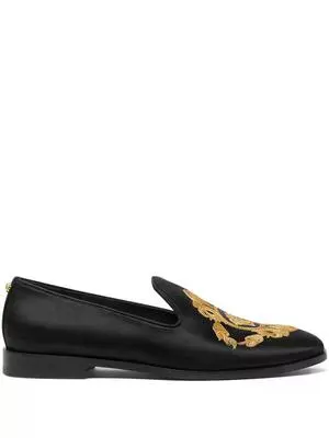 Versace Medusa Head Embroidered Loafers