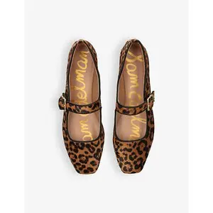 Sam Edelman Leopard Print Leather Ballet Flats