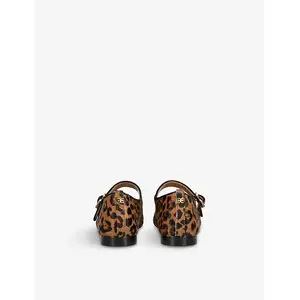 Sam Edelman Leopard Print Leather Ballet Flats