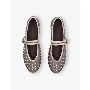FLABELUS Mae Woven Mary Jane Flats