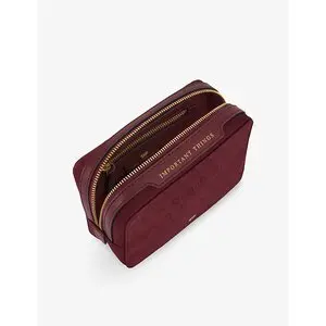 ANYA HINDMARCH Leather And Woven Pouch