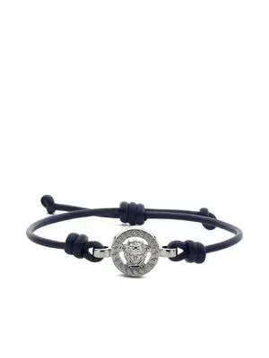 Versace Medusa '95 Leather Bracelet - Silver