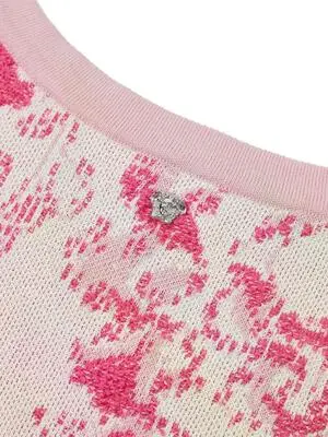 Versace Underwater Barocco Printed Dress - Pink