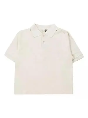 Auralee Cotton Polo Top - White