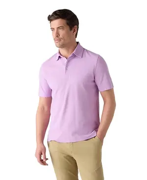Robert Talbott Walker Short Sleeve Polo Shirt - Classic Lavender