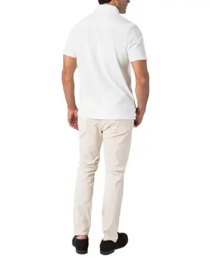 Robert Talbott Walker Short Sleeve Polo Shirt - White