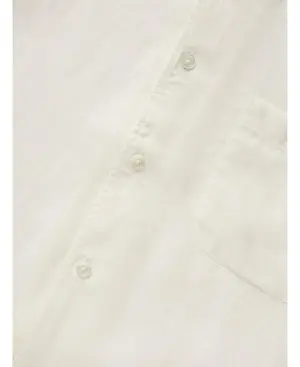 Robert Talbott Morgan Short Sleeve Linen Shirt - White