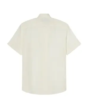 Robert Talbott Morgan Short Sleeve Linen Shirt - White