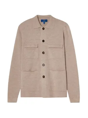 Robert Talbott Landon Sweater Jacket - Sand