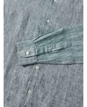 Robert Talbott Morgan Linen Shirt - Green