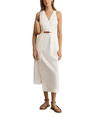 REISS Brianne Belted Dress