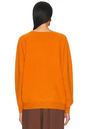 Saint Laurent V-neck Cashmere Sweater - Orange
