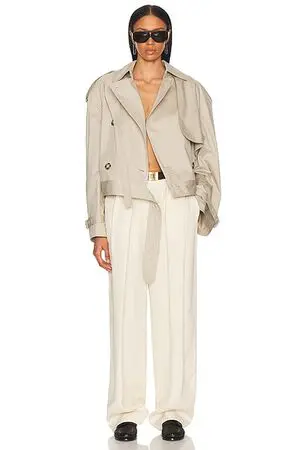 Stella McCartney Light Cotton Short Trench Coat