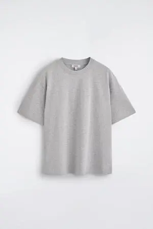 Cos Relaxed Lightweight Cotton T-shirt - Gray